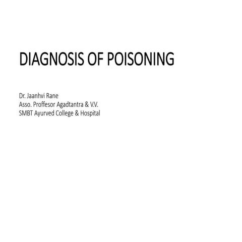 DIAGNOSIS OF POisoning -WPS Office.pptx