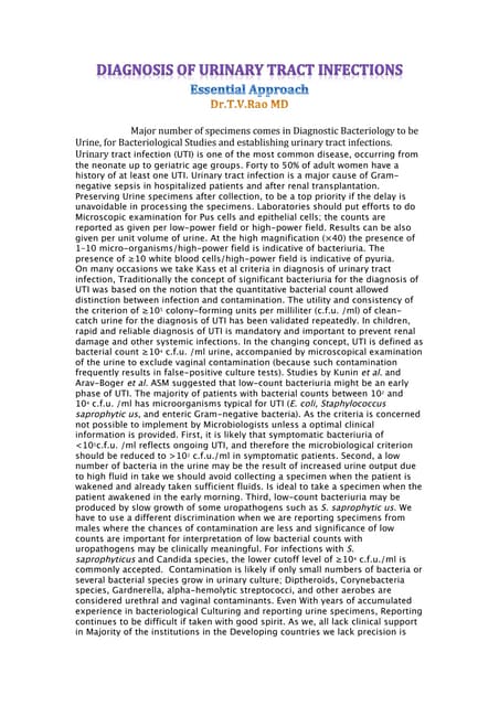 Microbiology (lab diagnosis of urinary tract infections) | PDF