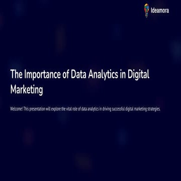 The Importance of Data Analytics in Digital Marketing | PDF