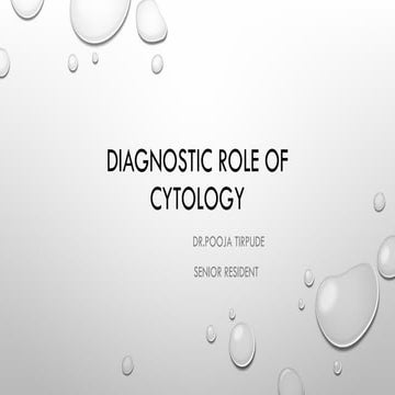 CYTOLOGY-SAMPLE COLLECTION, Introduction to cytology | PPTX