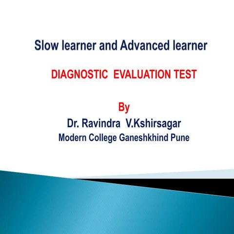 Diagnostic evaluation Dr.kshirsagar | PPT