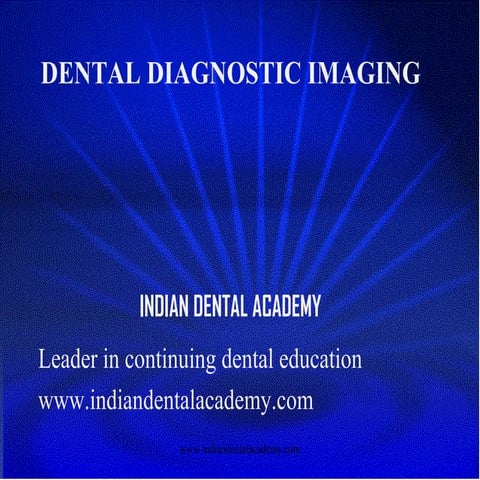 Dental Diagnostic imaging | PPT