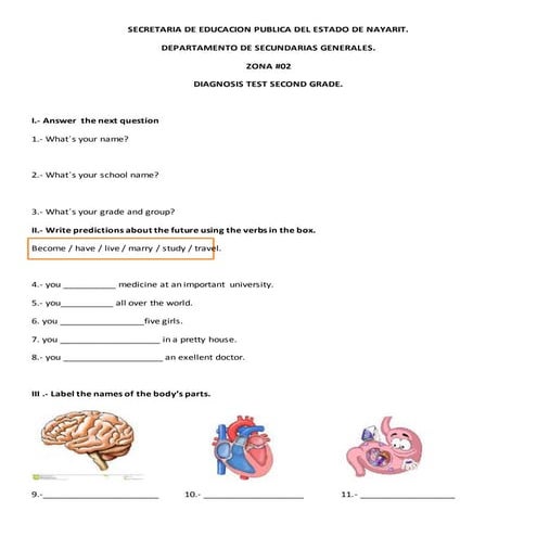 Diagnostico 2° | PDF