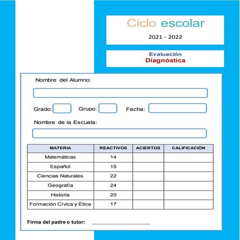 Diagnostico para tdh | DOCX