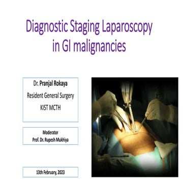 Diagnostic Staging Laparoscopy | PPT