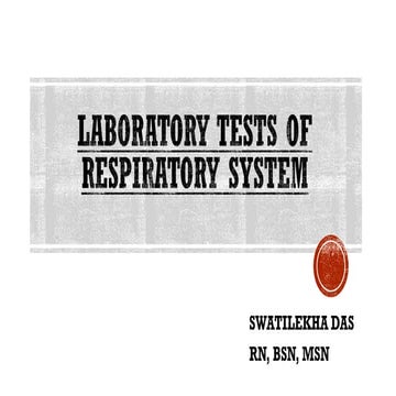 Diagnostic studies of respiratory system | PDF