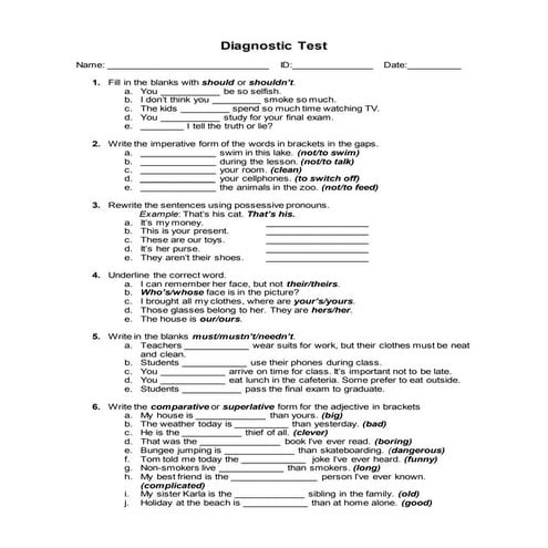 Diagnostic test | DOCX | Medical Tests | Medical Health