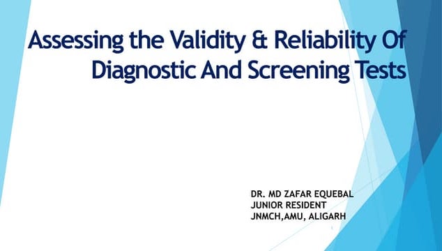 Epidemiological Approaches for Evaluation of diagnostic tests.pptx