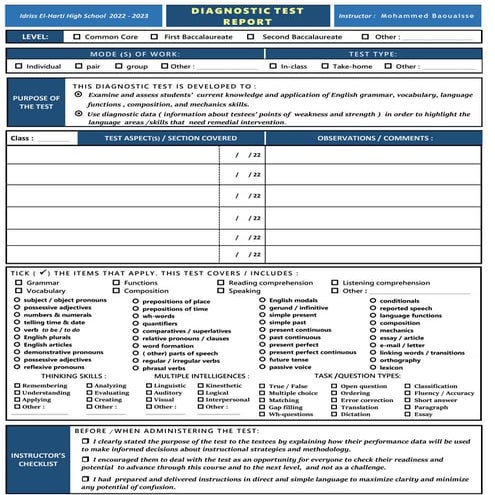 DIAGNOSTIC TEST REPORT FORM -- 2019.docx