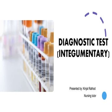 Diagnostic test skin | PPT