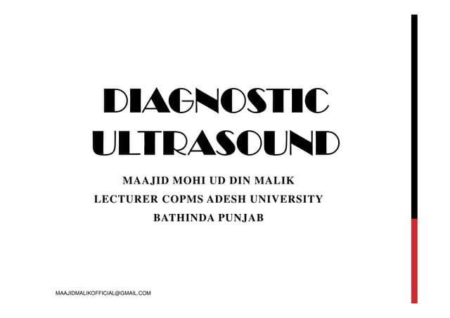 Basics of Diagnostic Ultrasound | PPT