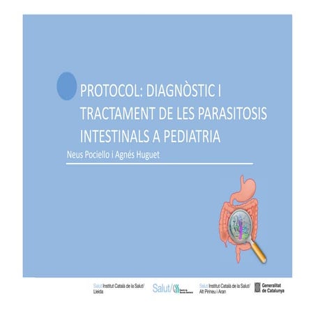 Diagnòstic i tractament de les parasitosis intestinals 2023 | PPT