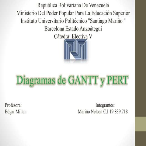 Diagrama gantt y pertcpm | PPTX
