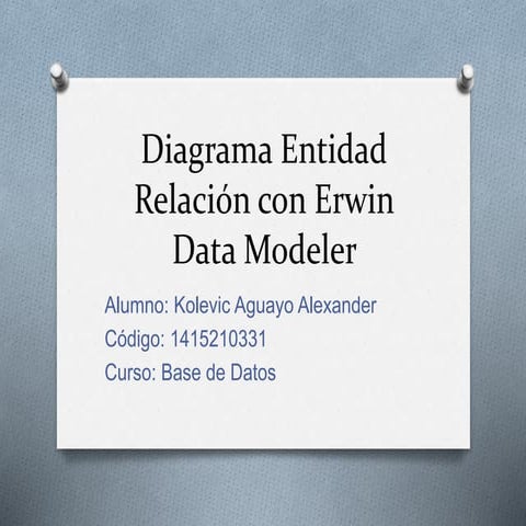 Diagrama er erwin | PPTX