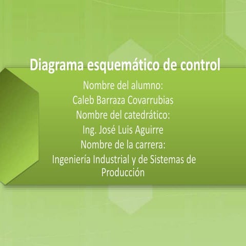 Diagrama esquemático de control | PPTX
