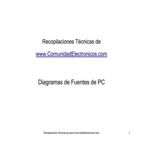 Diagramas de-fuentes-pc completo | PDF