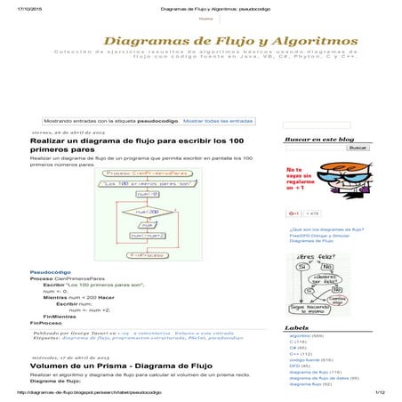 Diagramas de flujo y algoritmos pseudocodigo | PDF