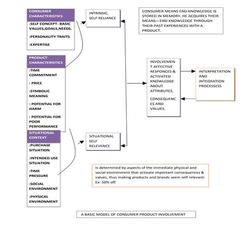 Consumer behaviour Diagram consumer involvement and decision making ...