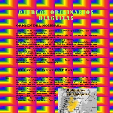 Pueblos originarios: Los Diaguitas | PPTX
