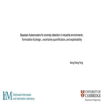 Bayesian Autoencoders For Anomaly Detection In Industrial Environments
