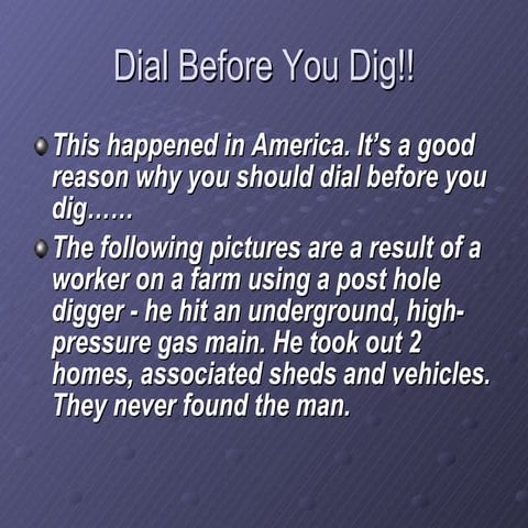 Dial Before You Dig | PPS