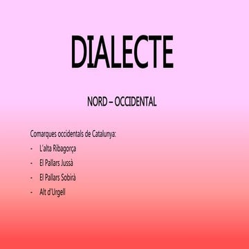 Dialecte | PPTX