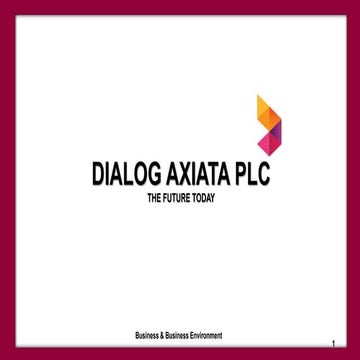 Dialog axiata plc - BBE | PPTX