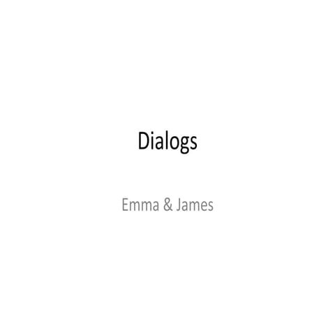 Dialog design | PPT