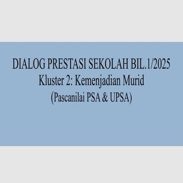 DIALOG PRESTASI PENCAPAIAN MURID SEKOLAH | PPTX