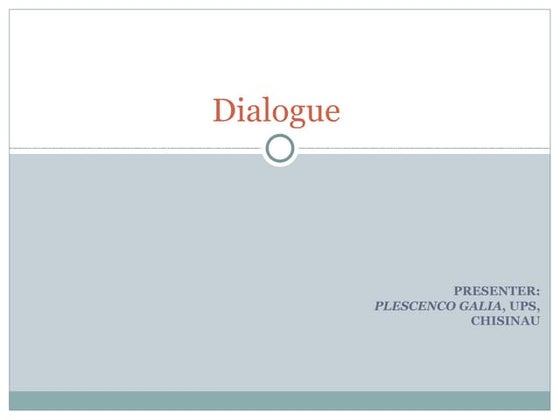 Dialogue | PPT
