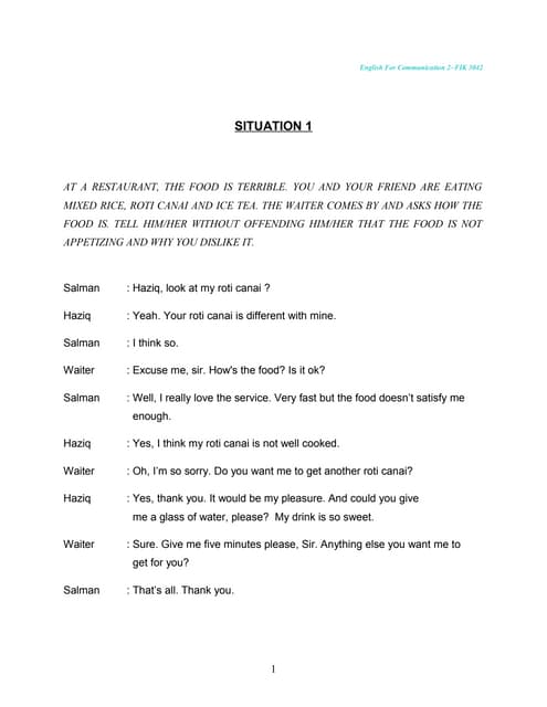 A dialogue between two friends | PDF