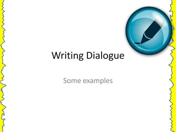 Dialogue | PPT