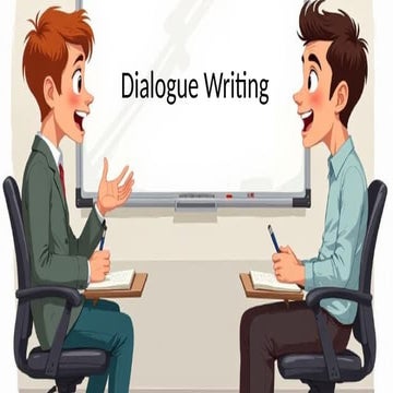 A ppt for grade 5 English dialogue writing presentation. | PPTX