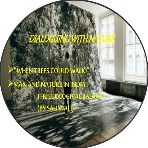 Dialoguing with nature | PPTX
