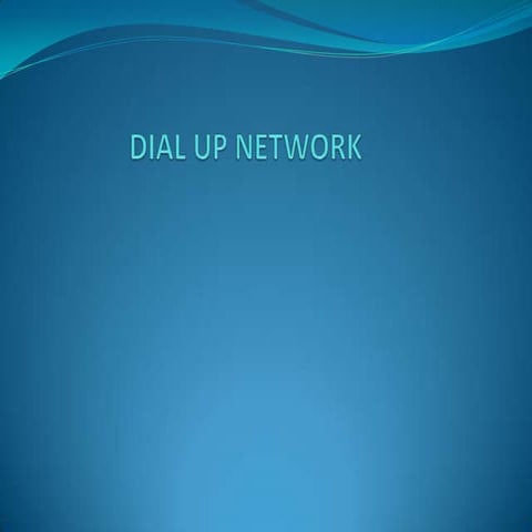 Dial up network2 | PPTX