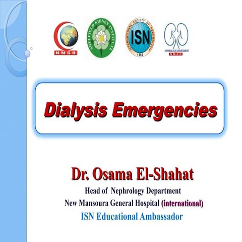 Dialysis emergencies | PPT