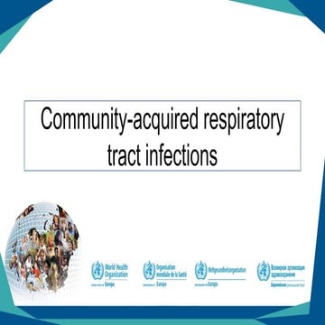 Community-acquired respiratory tract infections | PDF