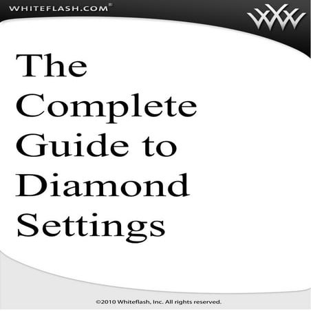 Diamond settings guide | PDF