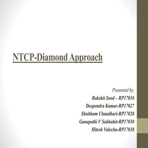 Diamond approach | PPTX