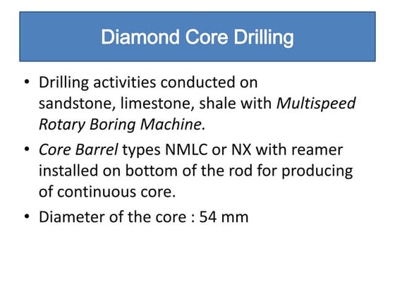 Core orientation in drilling of ROCKS for Site Investigation Works ...