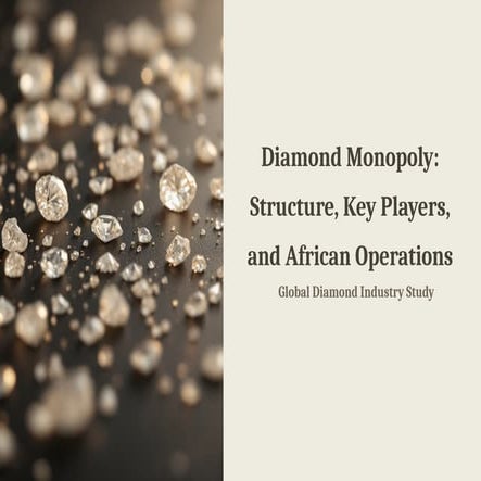 The Evolution of the Global Diamond Industry: Monopoly to Modern Market ...