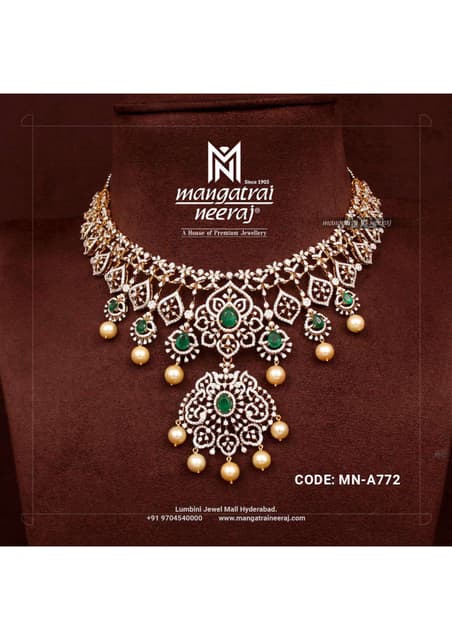 Open Close Setting Diamond Necklace Designs | PDF | Jewelry Making ...