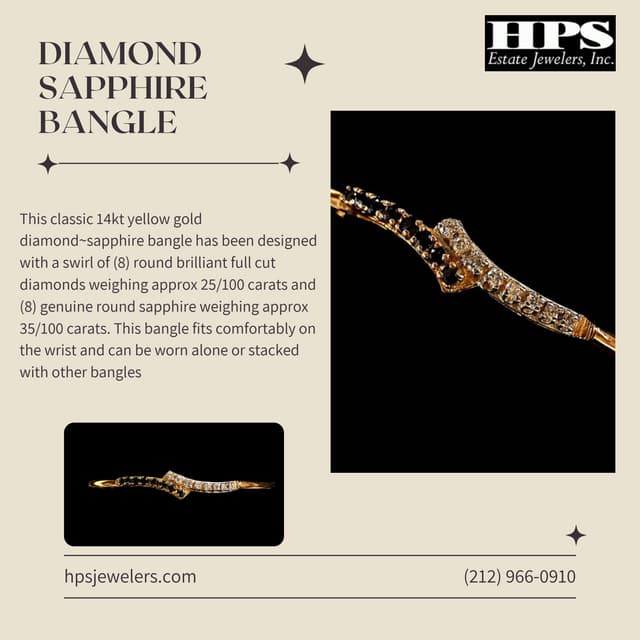 DIAMOND SAPPHIRE BANGLE | PDF