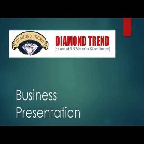 Diamond trend plan | PPTX