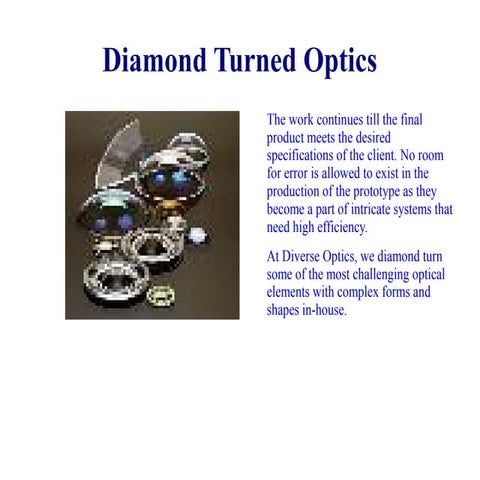 Diamond turned optics | ODP