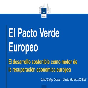 El Pacto Verde Europeo: el desarrollo sostenible como motor de la ...