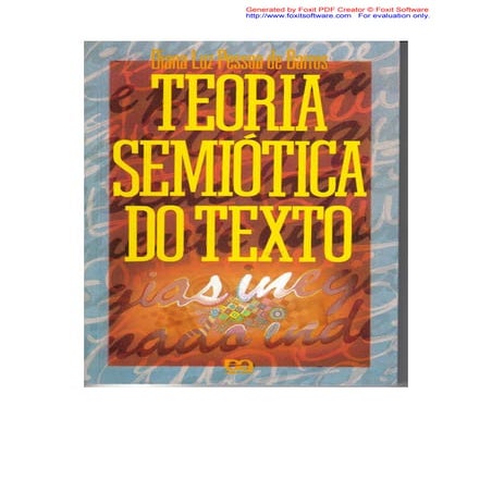 Diana luz pessoa de barros teoria semiotica do texto[1] | PDF