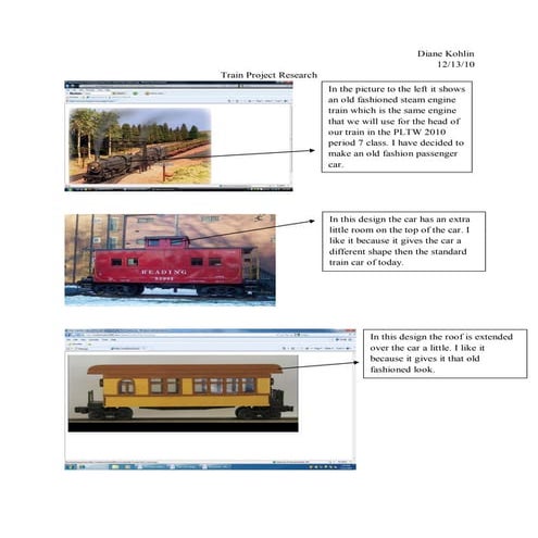 Train Car Research | PDF