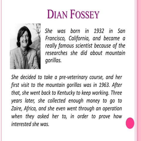 Dian Fossey | PPTX