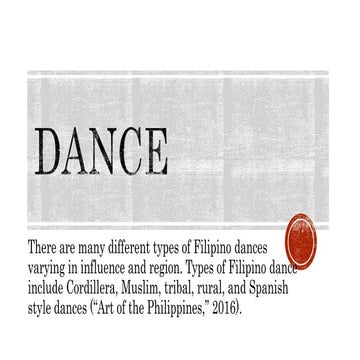 Pantomina (Philippine Folk Dance) | PPTX